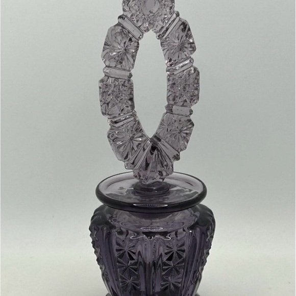 Fenton | Bath | Fenton Purple Daisy Iridescent Cut Amethyst Glass ...
